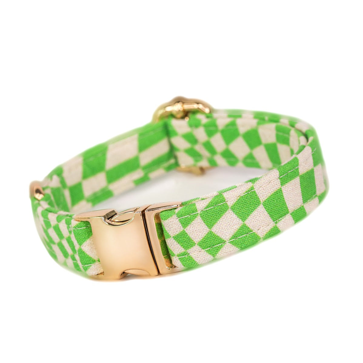 Slime Time - Lime Green Checkered Dog Collar – Piper Blue Pawtique