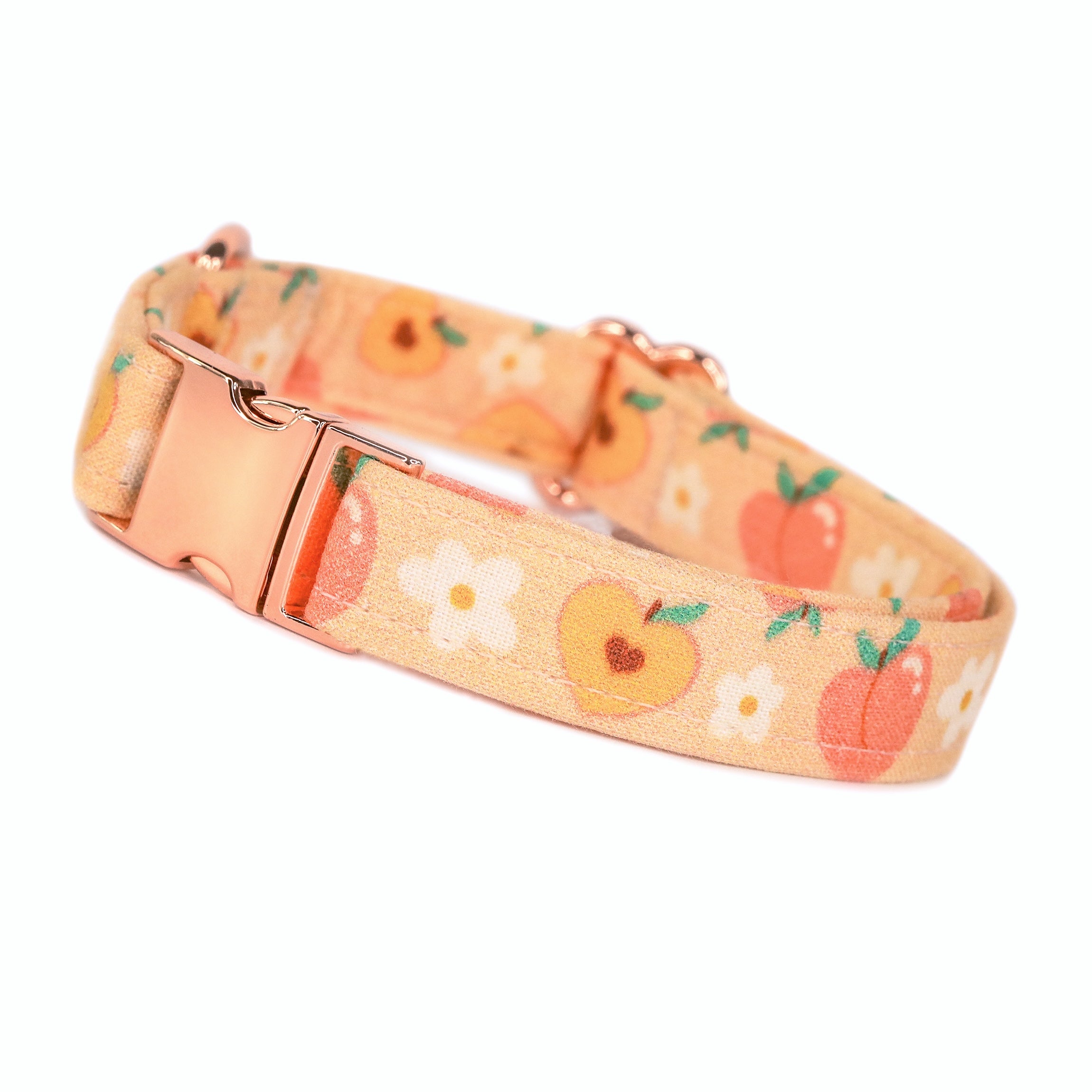 Peachy Keen - Daisy Peach Dog Collar – Piper Blue Pawtique